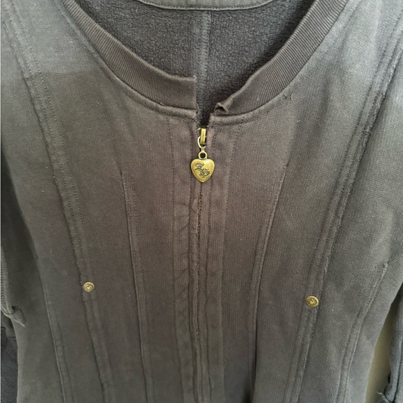 TWISTED HEART | Jackets & Coats | Twisted Heart Gray Utility Sweat Zip ...